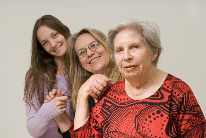 Tres Generaciones De Mujeres Foto de archivo - Imagen de americano ...