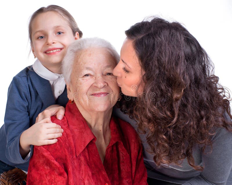 Tres Generaciones De Las Mujeres Imagen de archivo - Imagen de cara ...