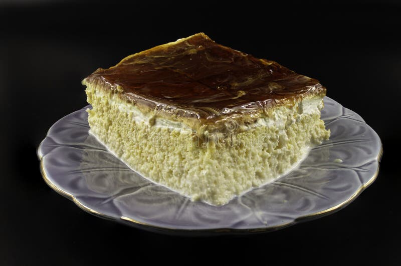 Tres Leches Cake. Trilece in Turkish. Three Milk Caramel Cake Stock ...