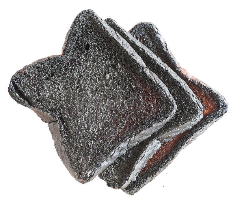 Pan del pan quemado foto de archivo. Imagen de negro - 54417884