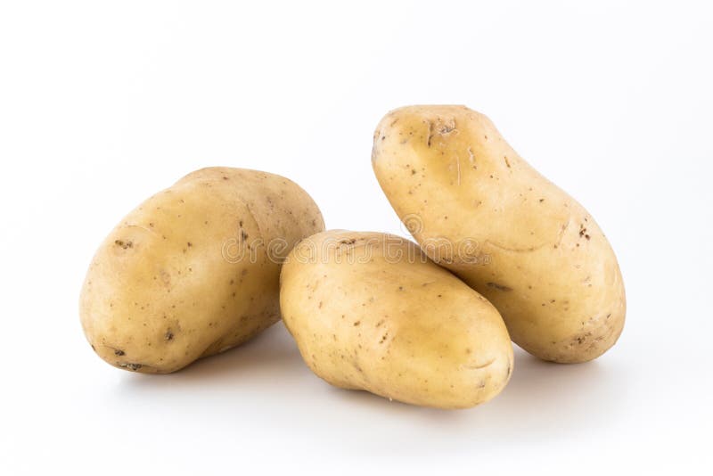 Tres patatas foto de archivo. Imagen de crudo, comer - 55128980