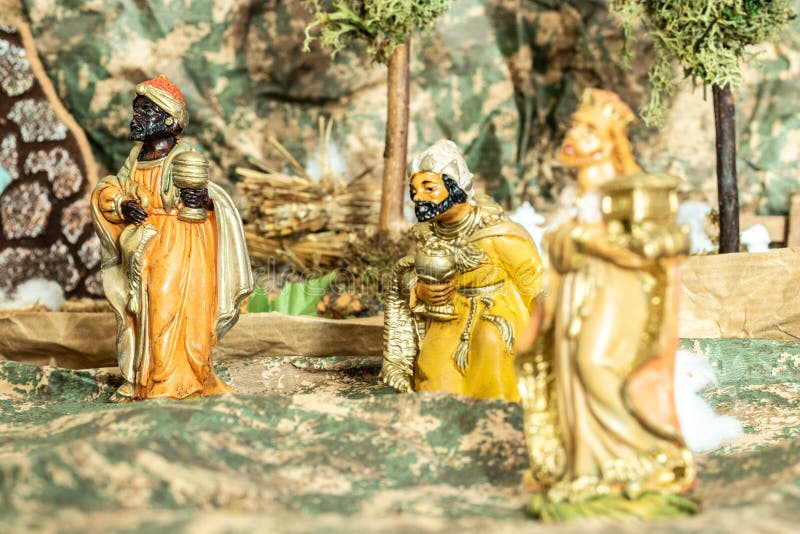 Tres Unos De Los Reyes Magos Del Rey Imagen de archivo - Imagen de ...