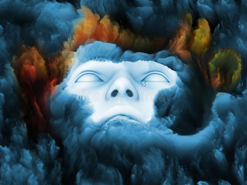 Eye dream hallucination stock vector. Illustration of decorative - 42103770