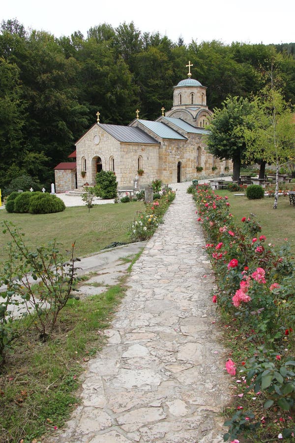 Tresije Monastery, 13th Century Serbian Orthodox Church Monastery Stock ...