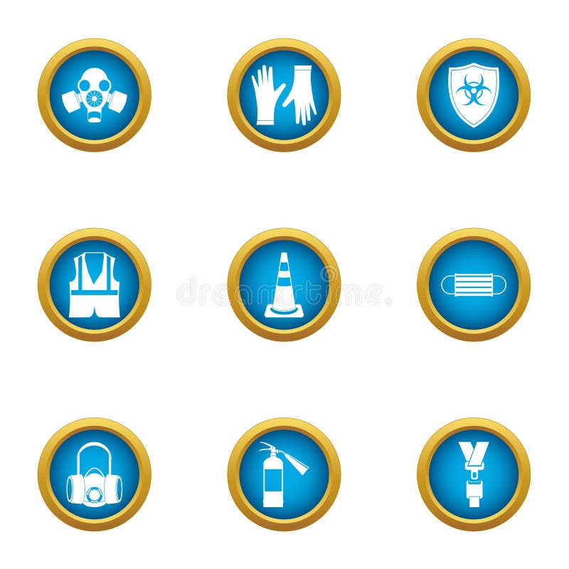 Trestle Icons Set, Flat Style Stock Vector - Illustration of cross ...
