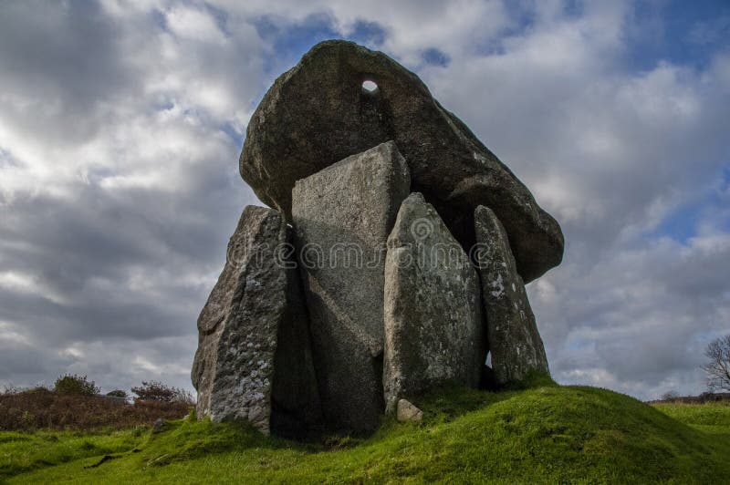 Trethevy Quoit stock image. Image of quoit, history, united - 46014641