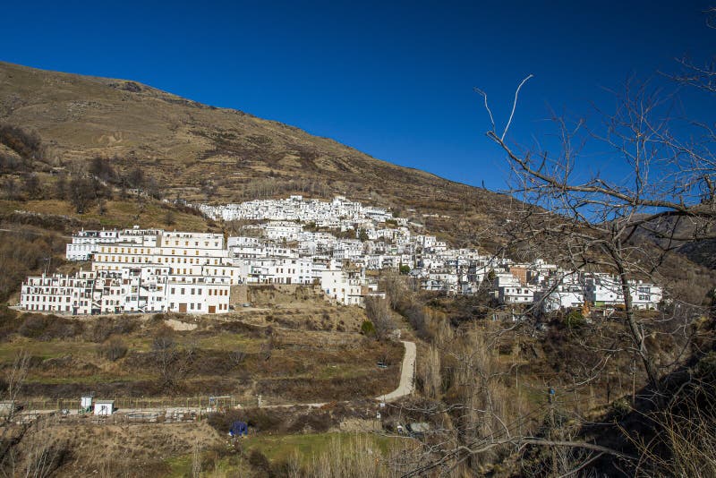 Trevelez Town in Sierra Nevada Mountains, Granada, Spain Stock Image ...