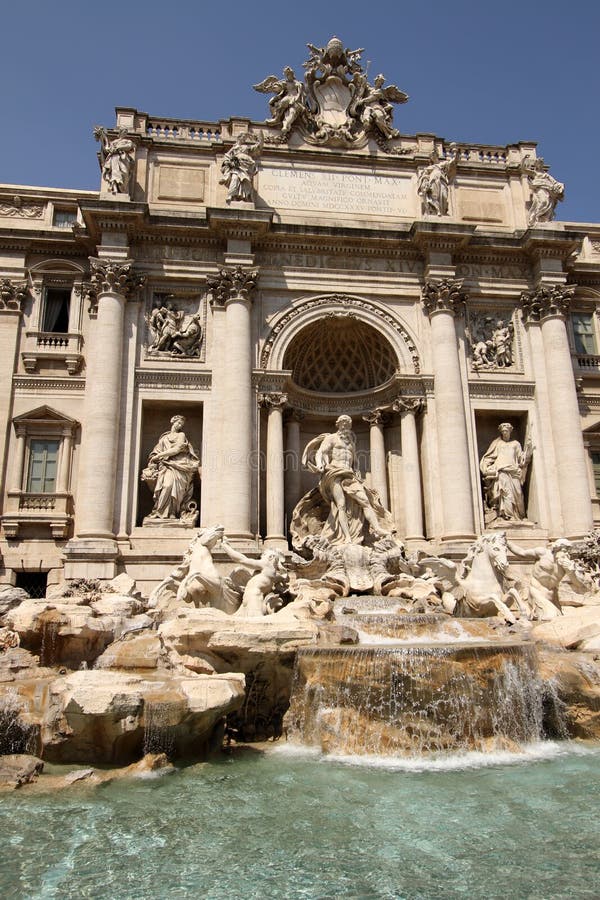 Trevi fontein in Rome stock afbeelding. Image of rome - 14301259