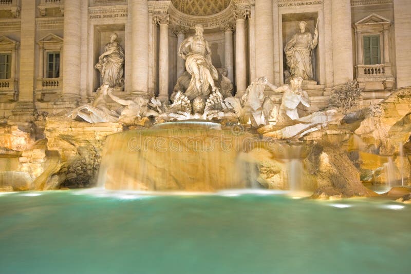 Trevi Fontein, Rome stock foto. Image of frontaal, exemplaar - 17357384