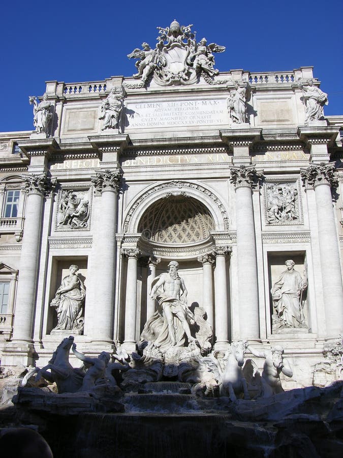 Trevi fountain stock photo. Image of travel, roma, fountain - 210004
