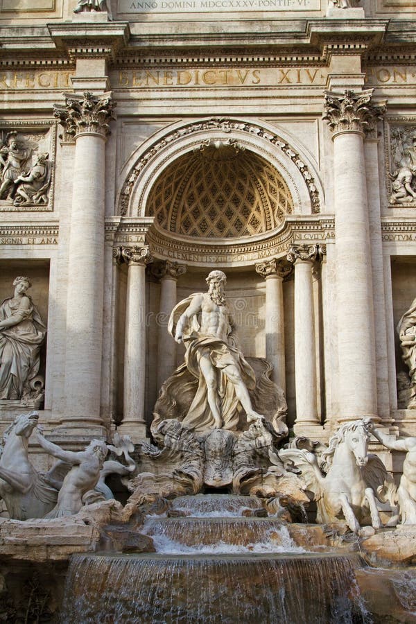 Trevi Fountain stock photo. Image of tourism, rome, facade - 37877650
