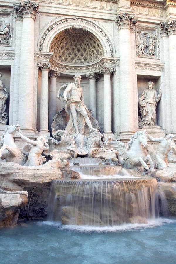 Trevi Fountain stock photo. Image of rome, landmark, architectural ...