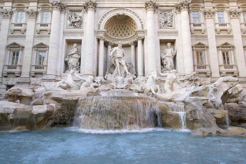 Trevi Fountain stock image. Image of structure, europe - 4645055