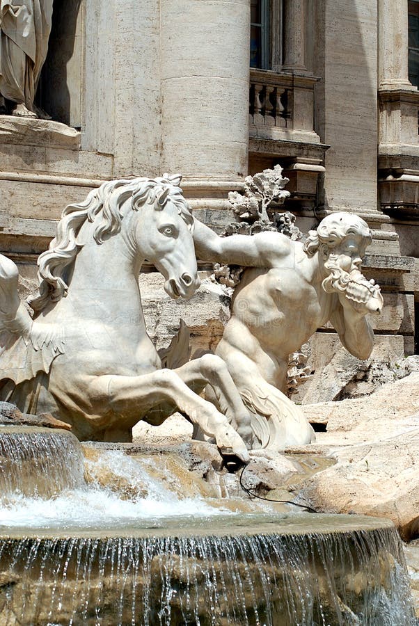 Oceanus, Trevi Fountain, Rome, Italy Stock Photo - Image of city ...
