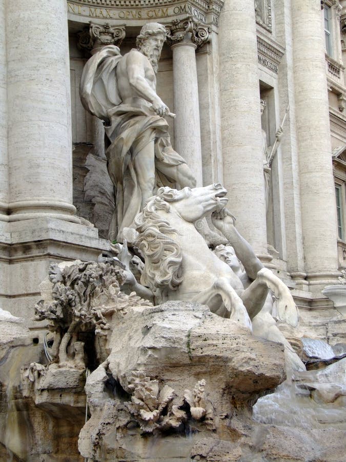 Trevi fountain stock photo. Image of detail, stone, water - 991410