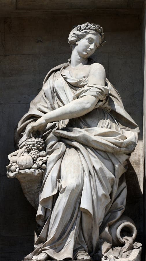 Abundance, Trevi Fountain stock image. Image of traditional - 9681437