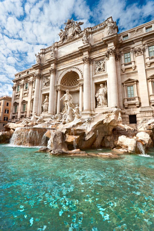 Trevi Fountain, Rome, Italy. Stock Image - Image of destination ...