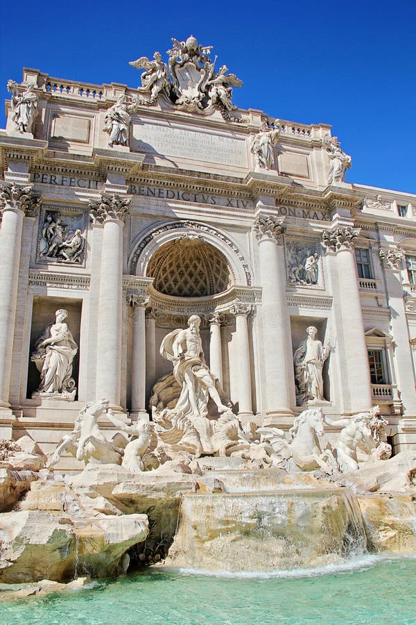 Trevi Fountain in Rome, Italy Editorial Stock Image - Image of europe ...