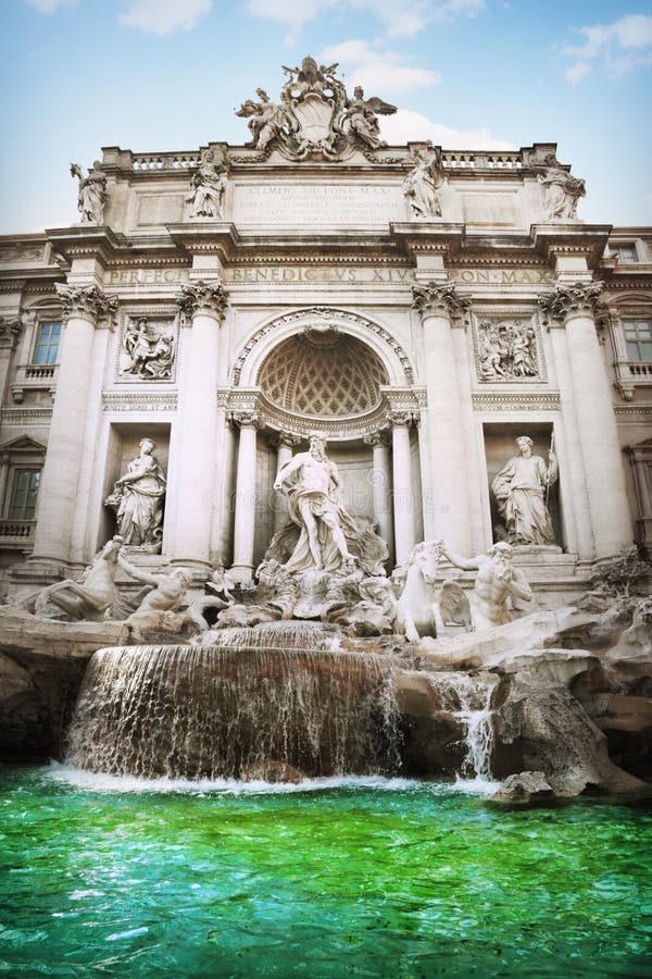 Trevi Fountain, Rome stock photo. Image of history, destination - 35088152