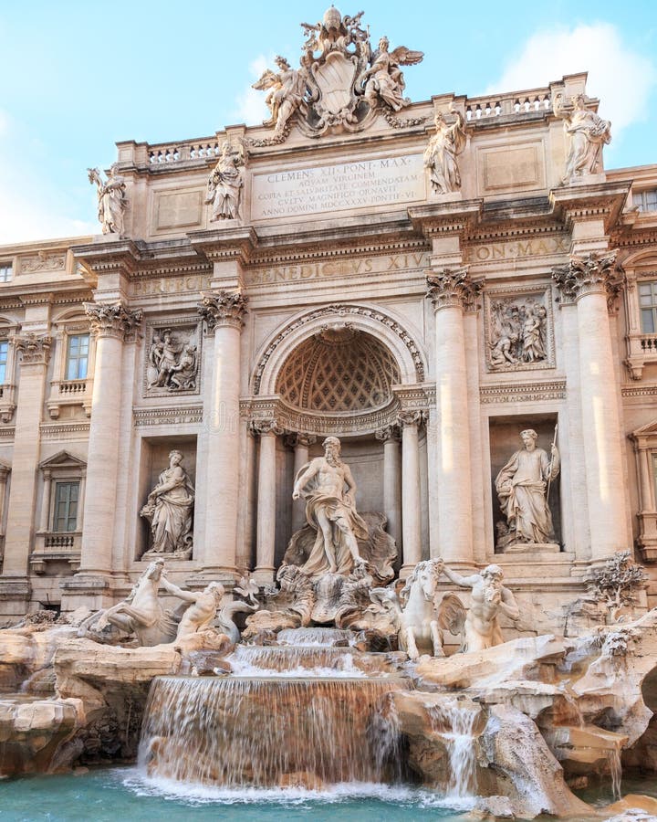 Trevi Fountain Rome stock photo. Image of century, monument - 57149996