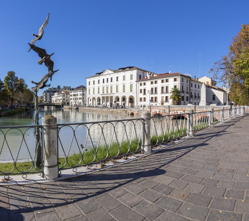Treviso - the Old Town with the Canal Editorial Photo - Image of canal ...