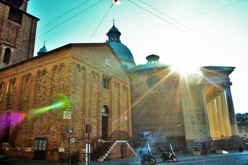 Treviso, View of the Cathedral of the City. Stock Image - Image of ...