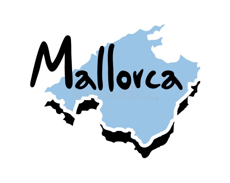 Trevligt Mallorca symbol vektor illustrationer. Illustration av symbol ...