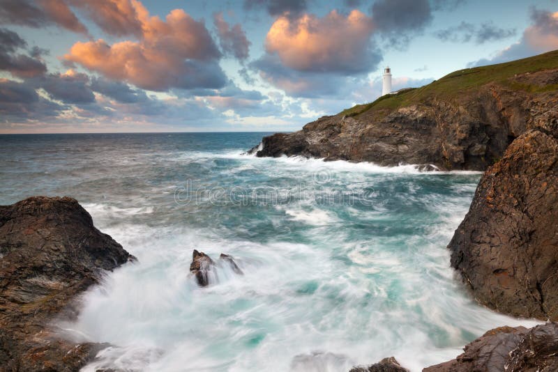 Trevose Head Cornwall stock image. Image of head, stinking - 26983339