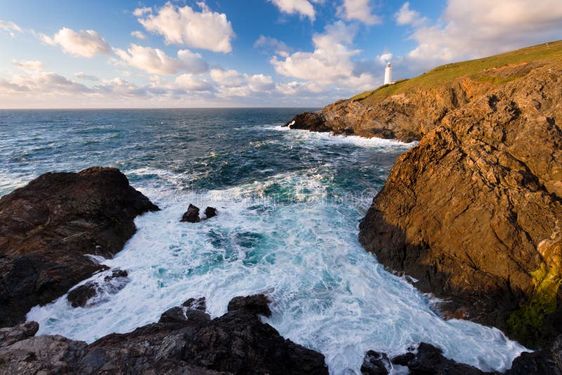 Trevose Head Cornwall stock image. Image of dinas, british - 26983367
