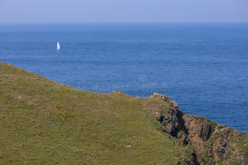 Yacht Off Trevose Head in Cornwall on June 15, 2023 Editorial Stock ...
