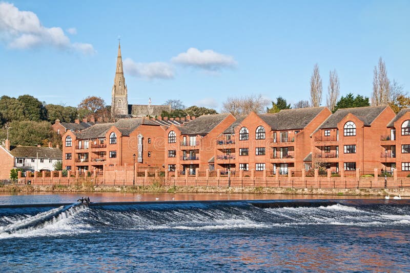 Trews Weir - Exeter stock photo. Image of devon, exeter - 47593134
