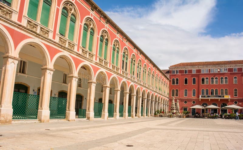 Trg Republike in Split, Croatia Editorial Stock Image - Image of ...