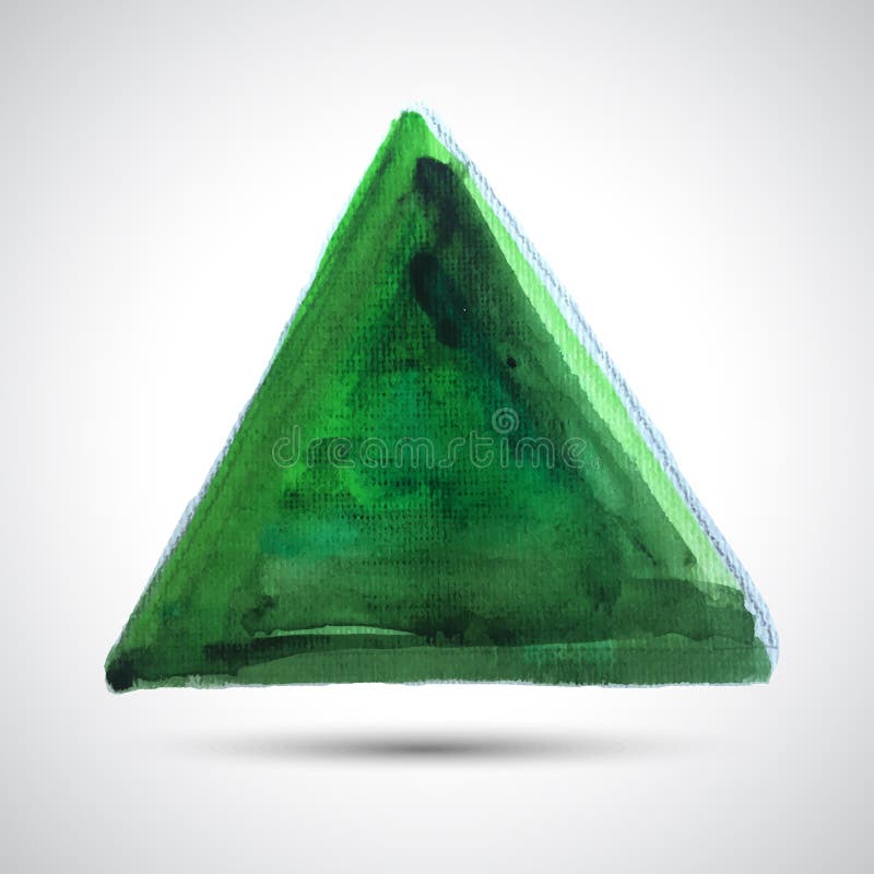 Triângulo verde ilustração do vetor. Ilustração de incomun - 103801636