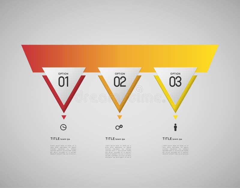 Triângulos Do Molde De Infographic Ilustração do Vetor - Ilustração de ...