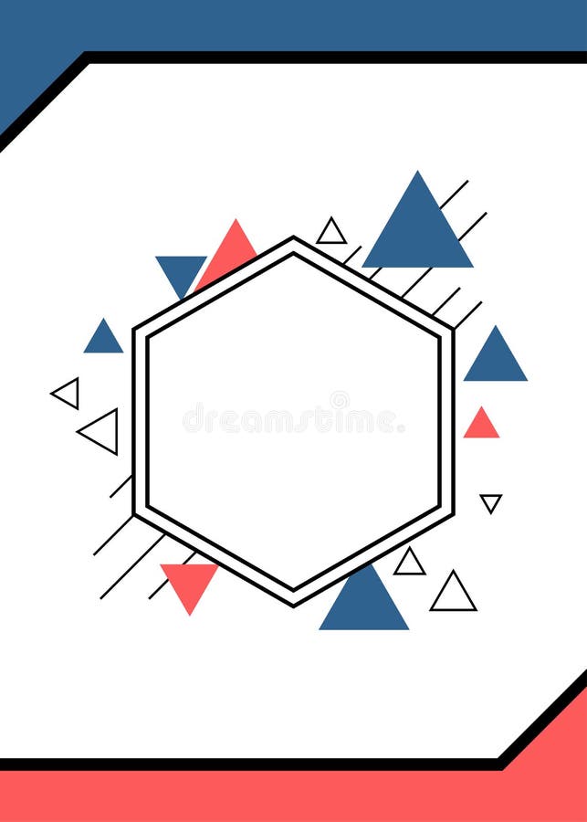 Tri-color Geometric Background Stock Vector - Illustration of blank ...