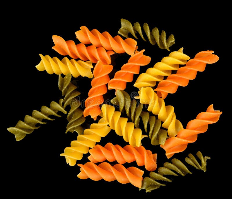 Tri color rotelli pasta stock photo. Image of vegetarian - 50674866