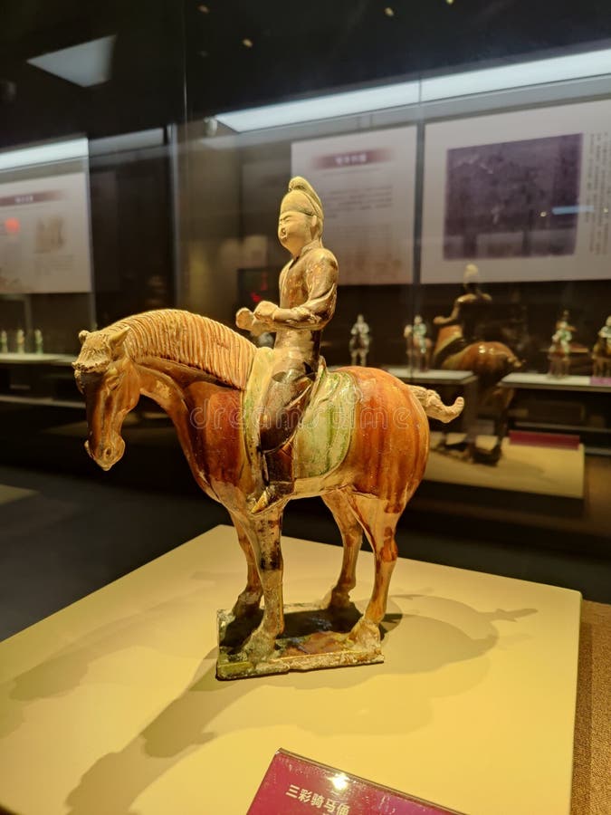 Tri-coloured Glazed Pottery of the Tang Dynasty Editorial Photo - Image ...