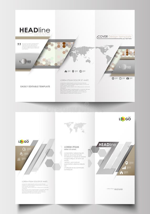 Tri Fold Brochure Hexagon Stock Illustrations – 153 Tri Fold Brochure ...