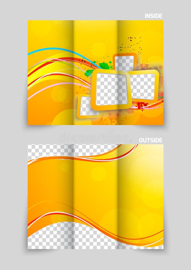 Tri Fold Wave Background Brochure Design Stock Illustrations – 440 Tri ...