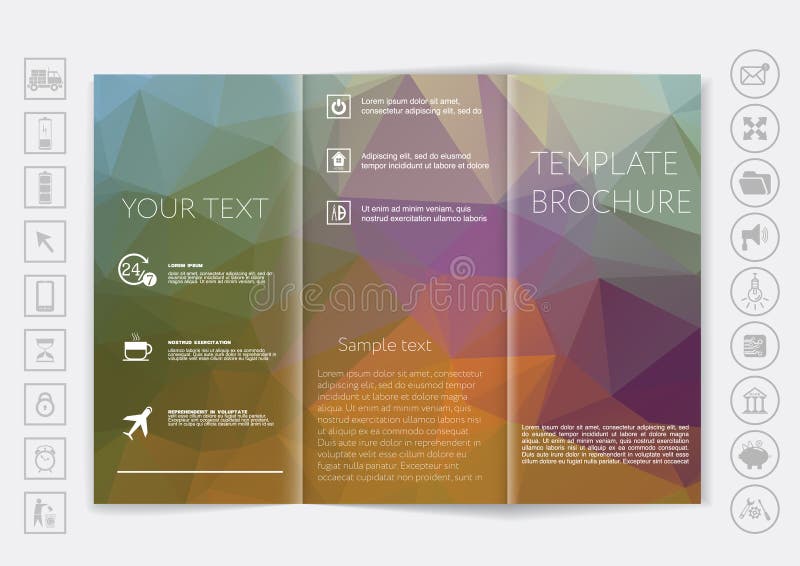 Tri Fold Wave Background Brochure Design Stock Illustrations – 525 Tri ...