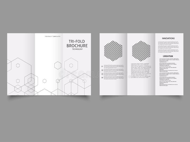 Tri Fold Brochure Technology. Modern Creative Covers Design Templates ...