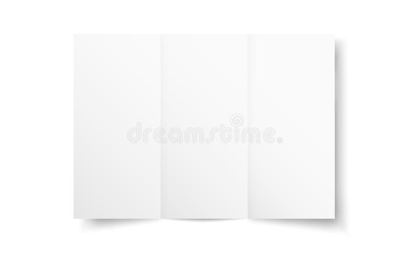 Blank Tri Fold Brochure Isolated White Stock Illustrations – 686 Blank ...