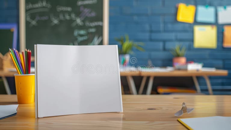 Tri-Fold Presentation Boards for School Projects Stock Illustration ...