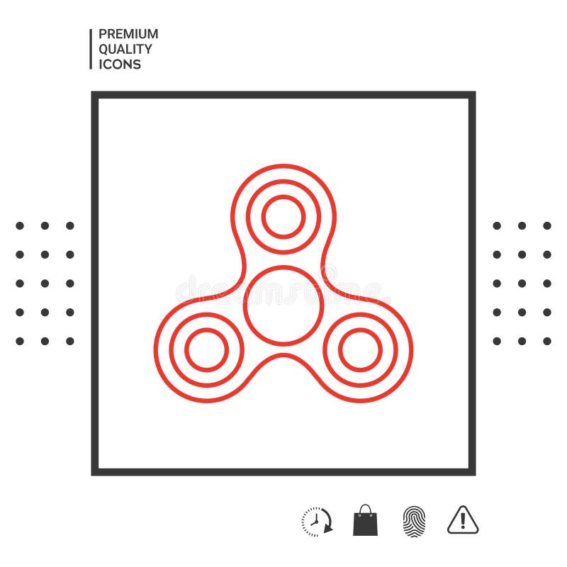 Tri Spinner icon stock vector. Illustration of rotation - 116365505