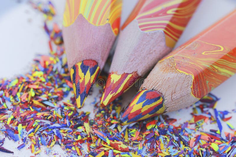 Tri-Tone Coloured Pencils stock photo. Image of children - 63738282