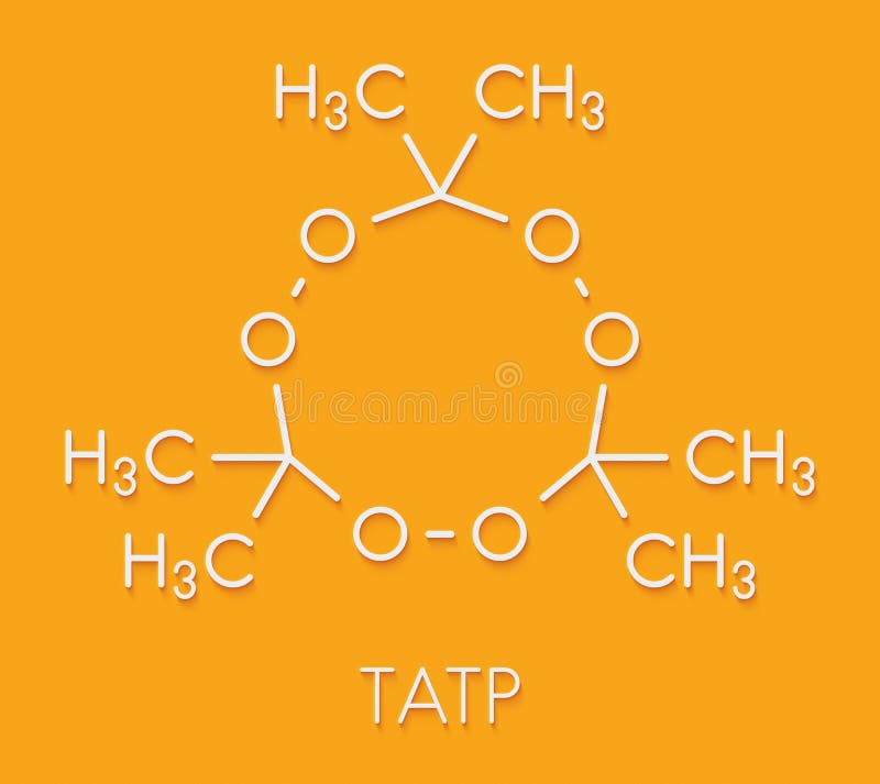 Triacetone Triperoxide TATP, Acetone Peroxide Explosive Molecule ...
