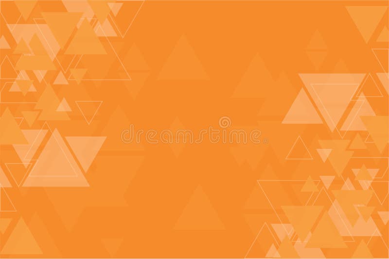 Abstract Background Made from Triangles, Orange Pattern, Symmetrical ...