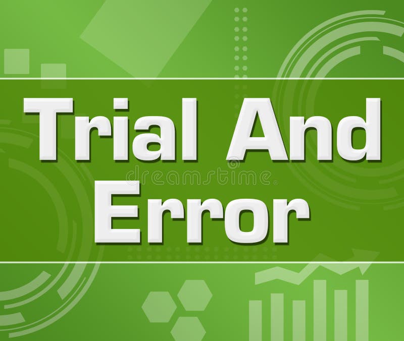 Trial and Error Green Technology Background Square Stock Illustration ...