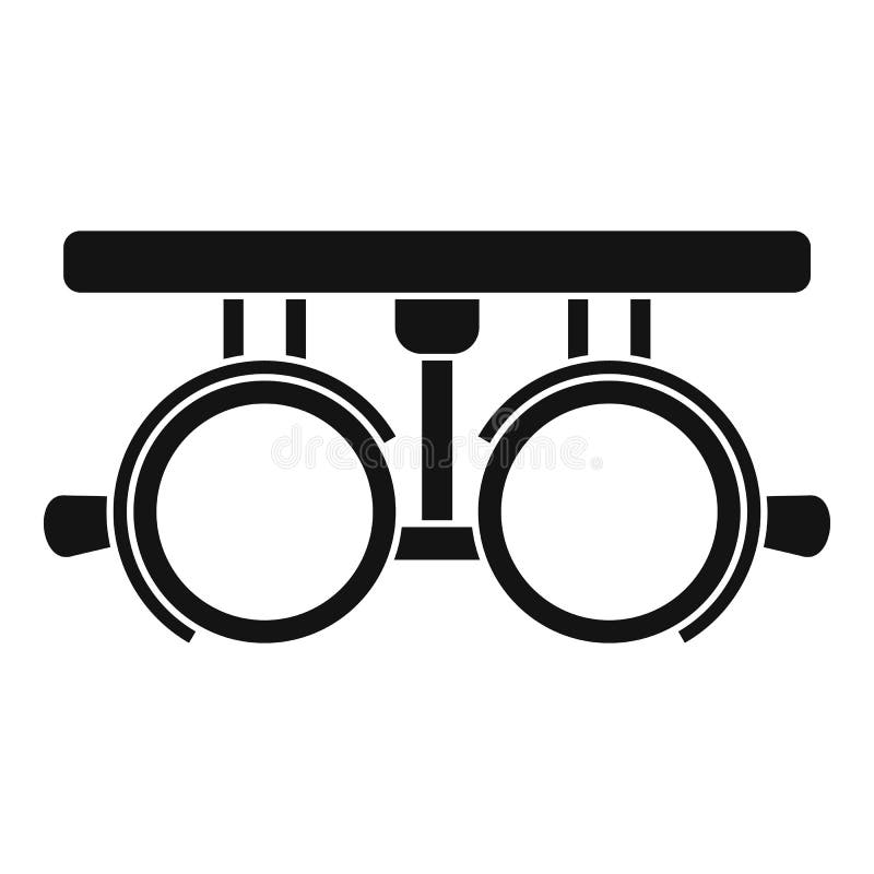 Trial Frame for Checking Patient Vision Icon Stock Vector ...