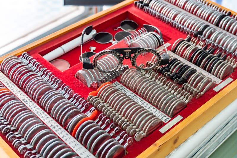 Trial Frame and Trial Lenses Stock Photo - Image of health, frame ...